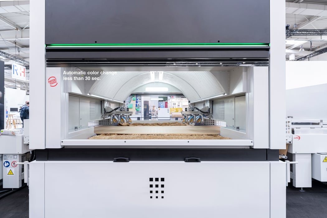 Two Arms Automatic Oscillating Spray Machine | Cefla Finishing