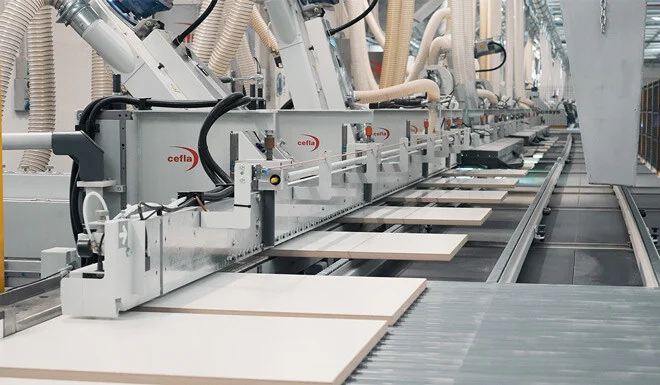 Smartedge: automated edge coating and sanding for high-quality panels